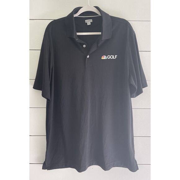 Ashworth | Shirts | Nbc Golf Polo Shirt Adult Extra Large Black Peacock ...